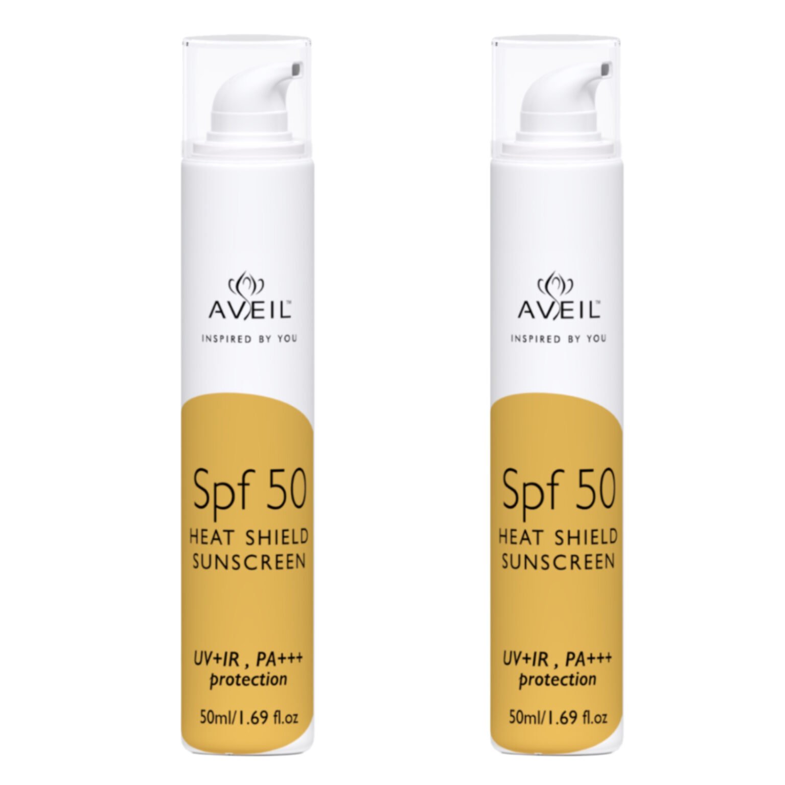 Aveil Heat Shield SPF 50 Gel Sunscreen Combo (Pack of 2) » Combo Kits