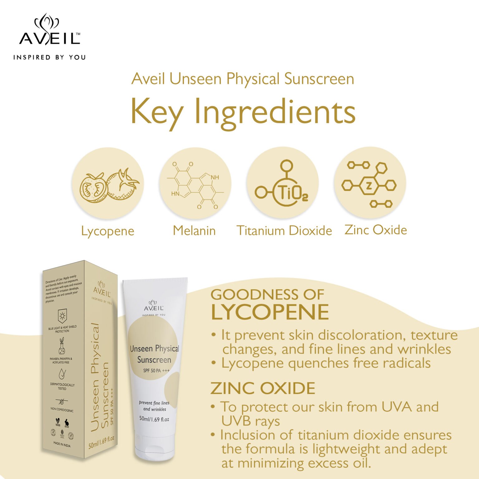 Aveil Unseen Physical Sunscreen » Sunscreen